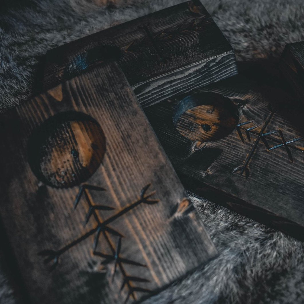 Home Protection Bind Rune Tealight Altar Candle Holder – Sabbat Box