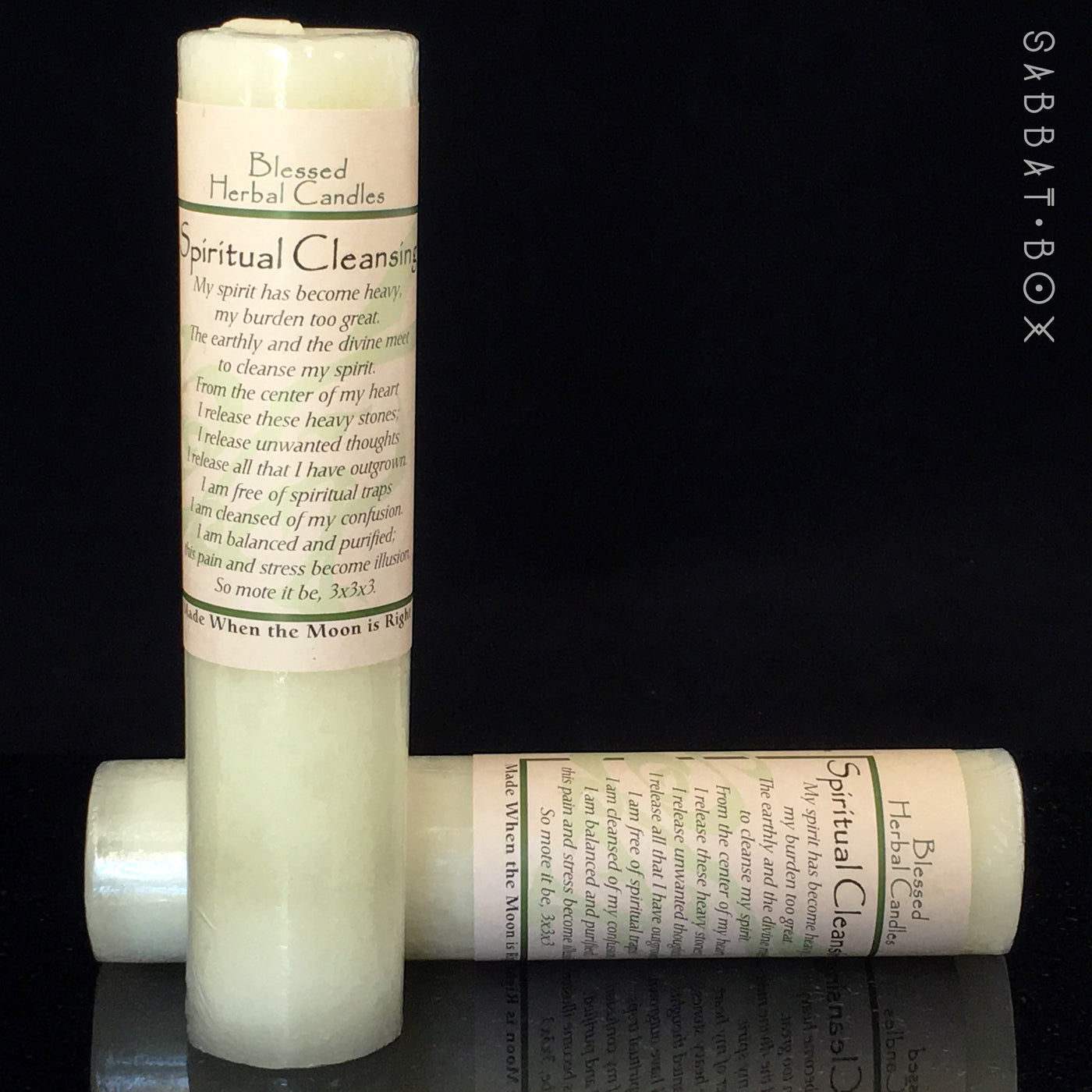 Spiritual Cleansing Blessed Herbal Spell Candle – Sabbat Box