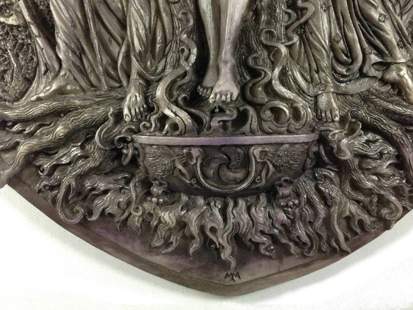 Triple Goddess Plaque-Maiden Mother and Crone-Stone Finish – Sabbat Box